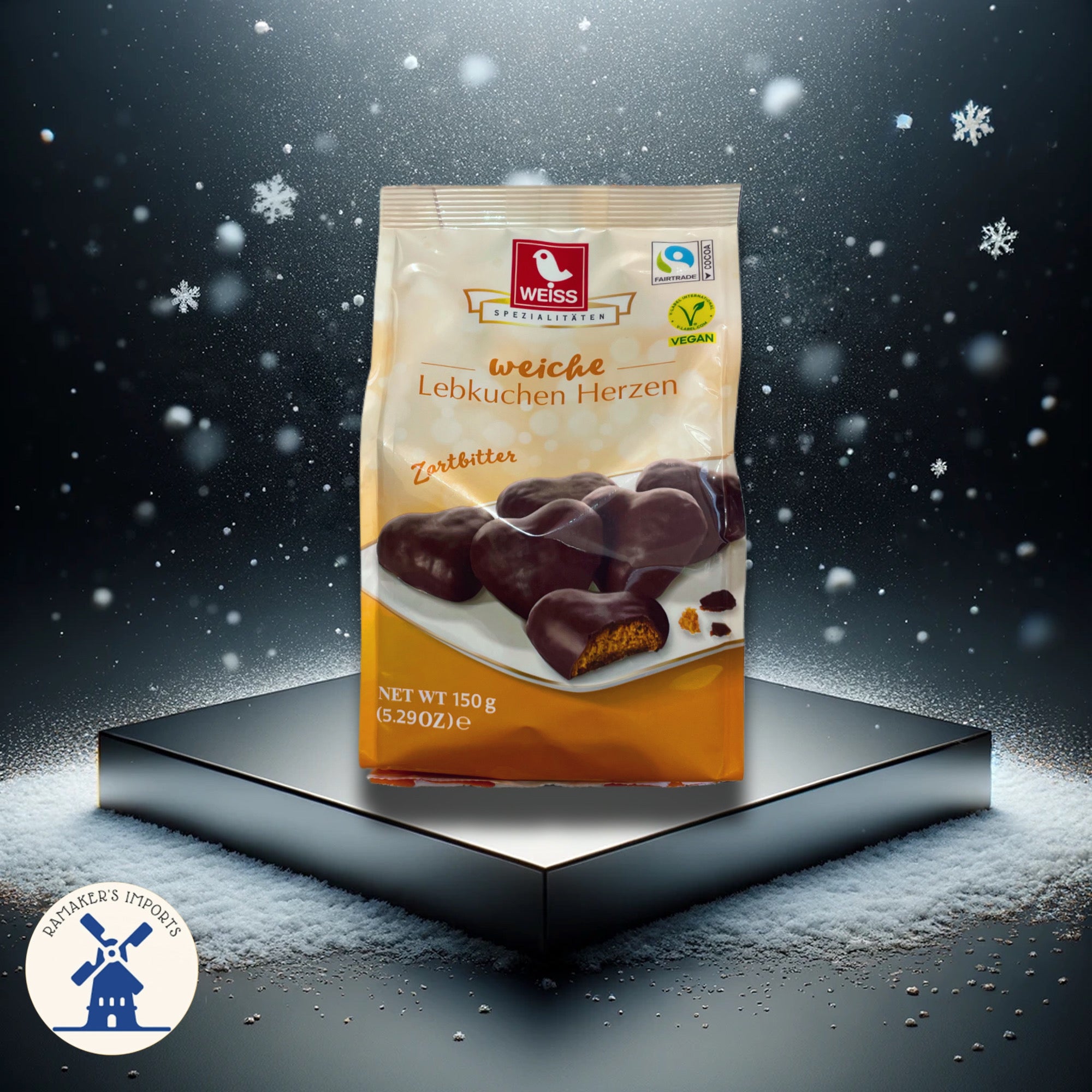 W Dark Chocolate Covered Gingerbread Hearts – Ramaker's Imports